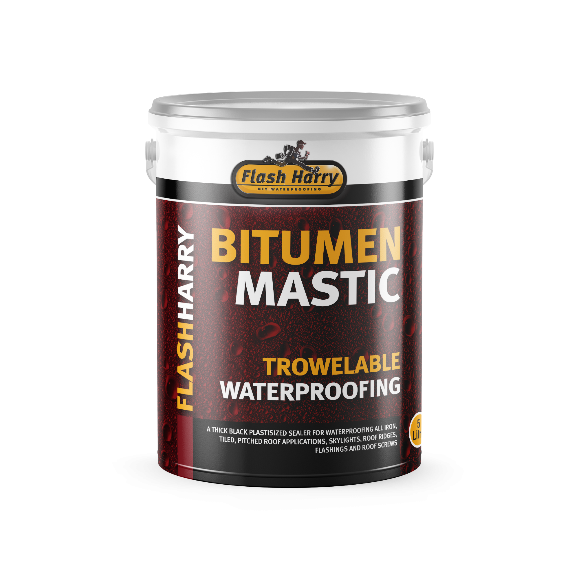 Flash Harry Bitumen Mastic Waterproofing 5Lt – Alrode Industrial Supplies