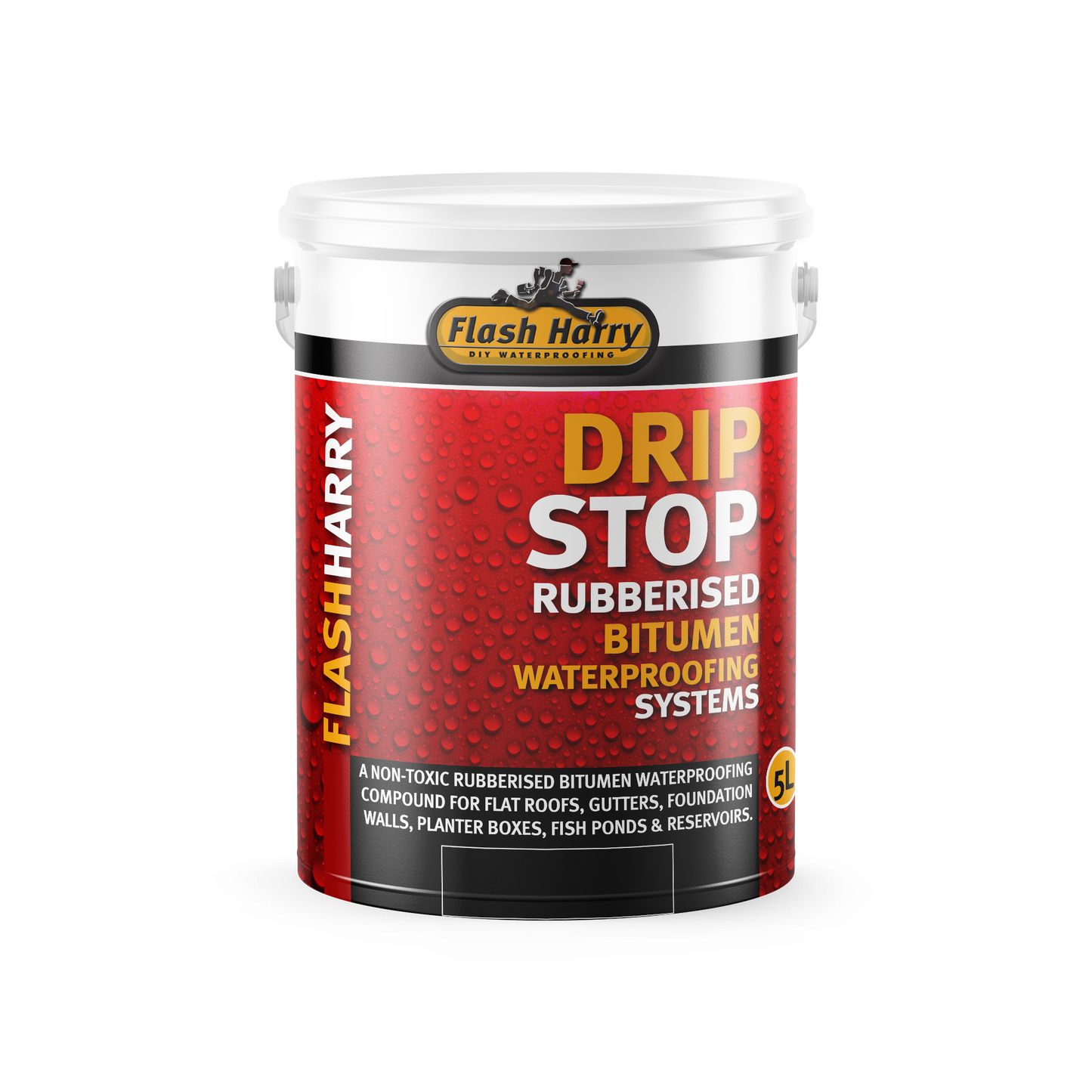 Flash Harry Drip Stop Rubberised Bitumen Waterproofing 5Lt – Alrode ...