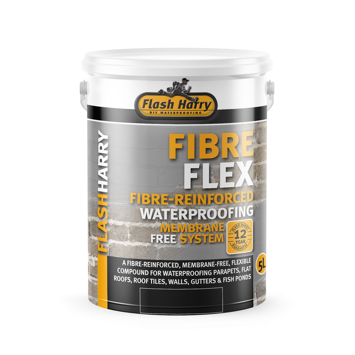 Flash Harry Fibre Flex Acrylic Waterproofing 5Lt – Alrode Industrial ...