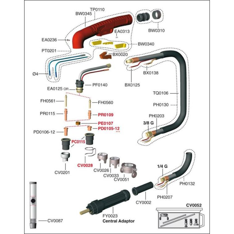 Plasma Cutting Torch Spares for A81 – Alrode Industrial Supplies