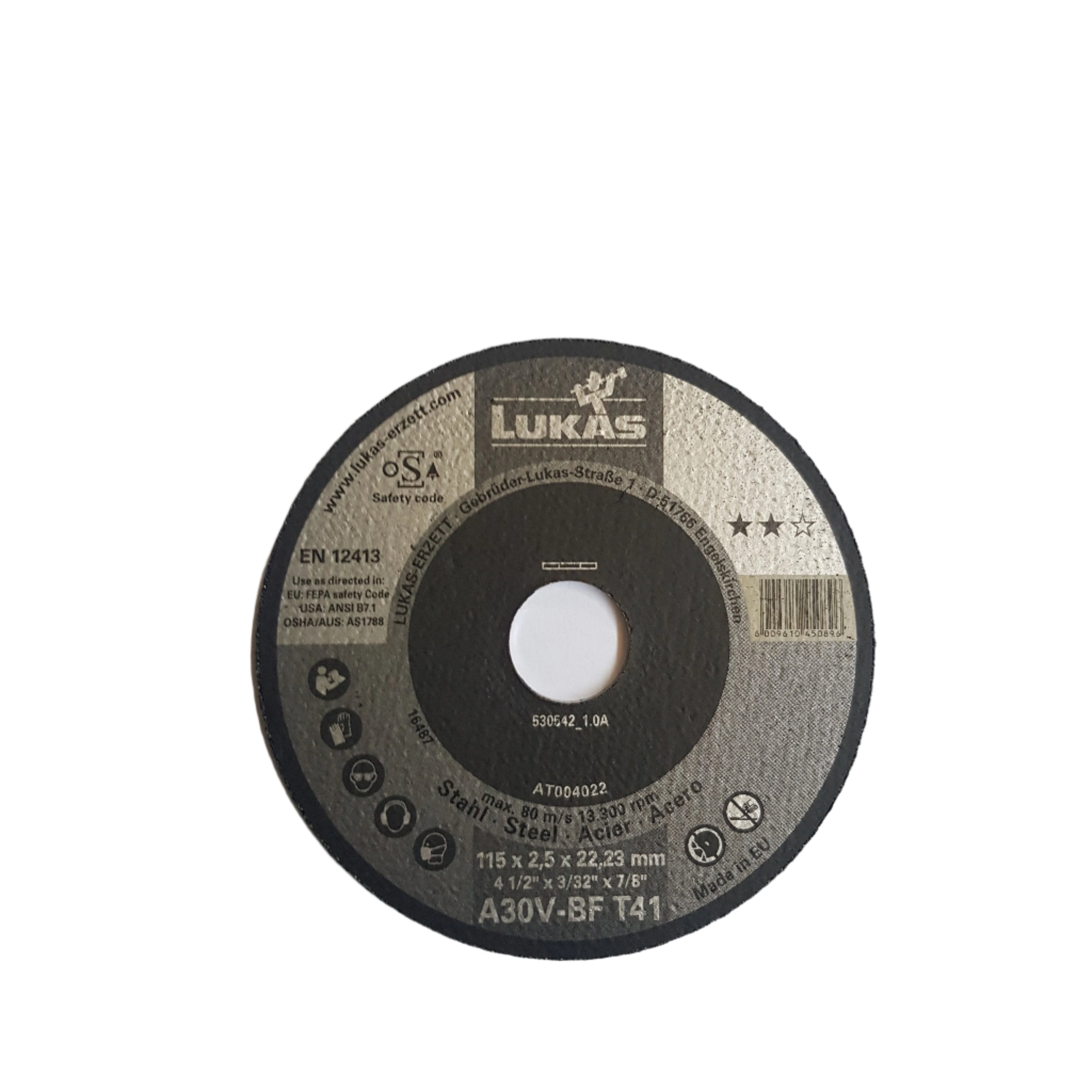 Steel Cutting disc 115mmx2.5mmx22.23 A30V-BF – Alrode Industrial Supplies